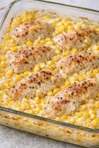 Oven Baked 4-Ingredient Amish Chicken and Sweet Corn Casserole – Yemiqz